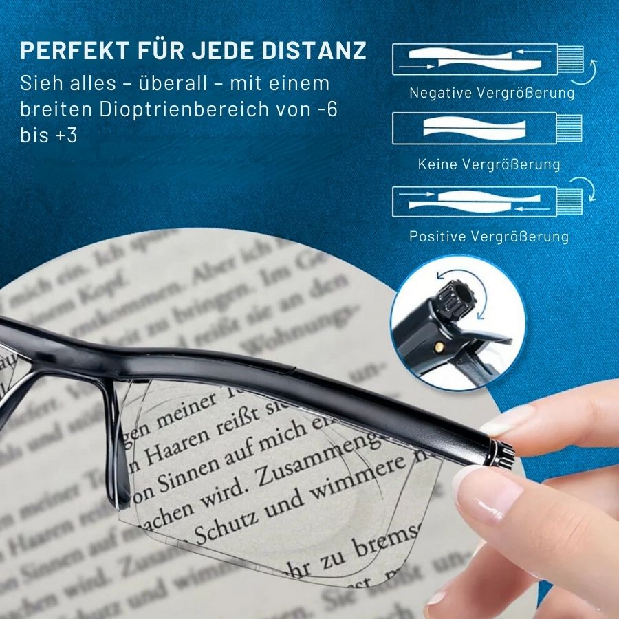 OptiFlex™ | Verstellbare Brille mit Sehstärke – Karl & Lina